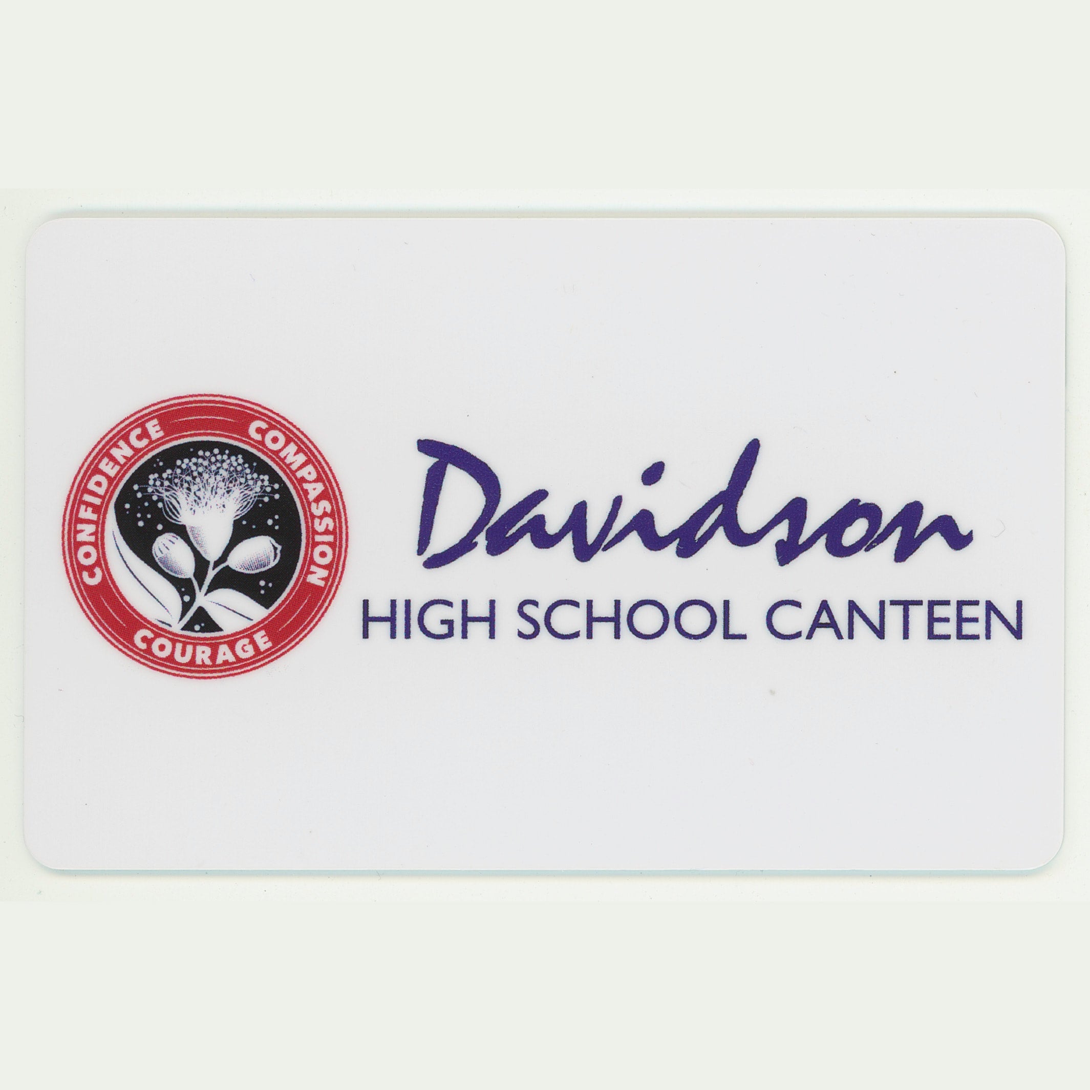 Davidson High School Canteen Card | Davidson High School P&C Canteen